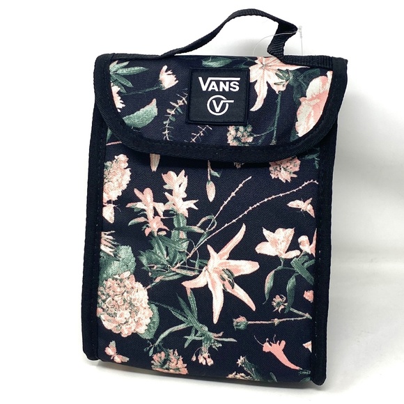 Vans | Bags | Vans Womens Midday Lunch Box Black Flowers Vna5gpnblk ...